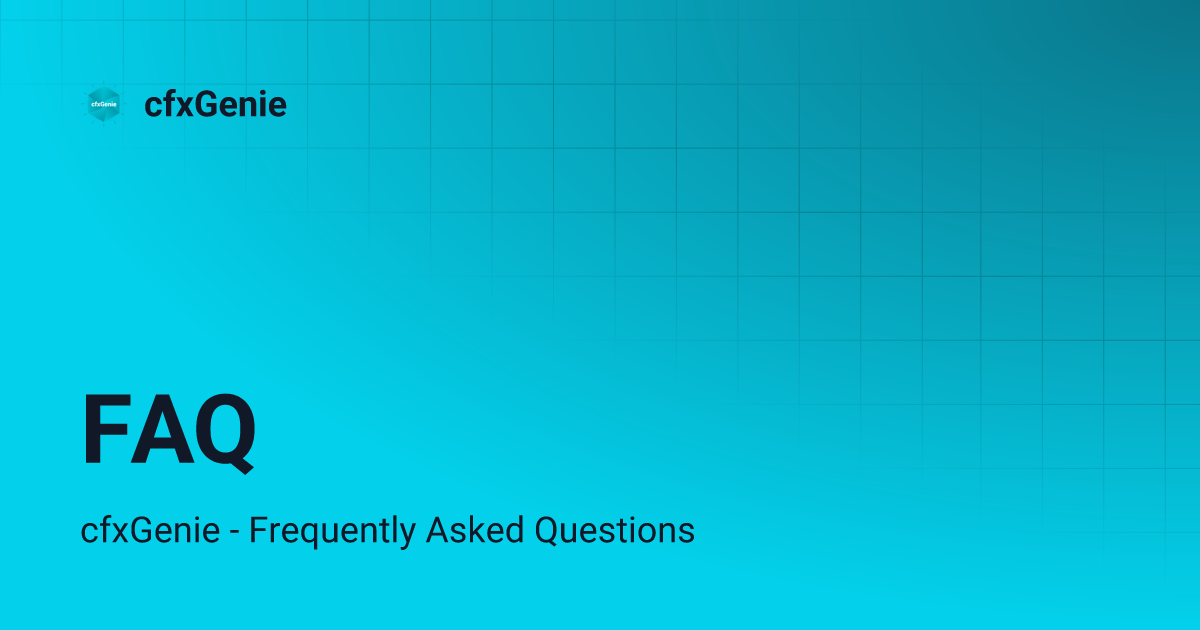 FAQ | cfxGenie